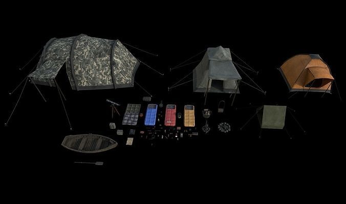3D model Adventure Prop Pack VR / AR / low-poly | CGTrader