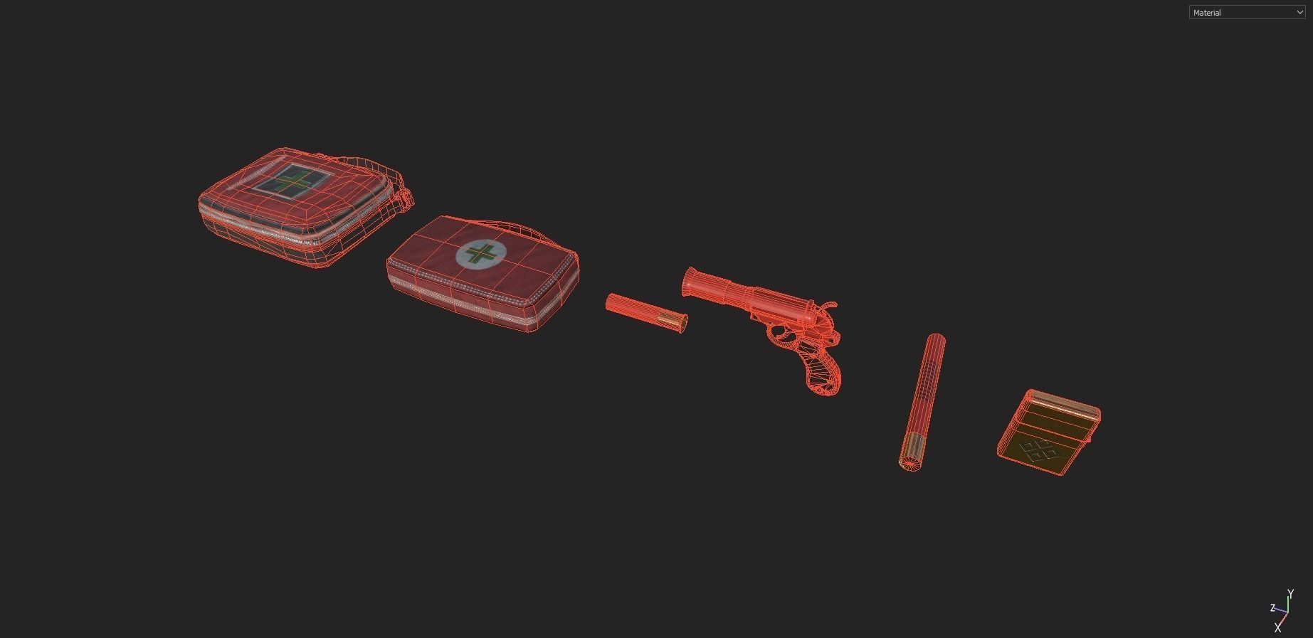 3D model Adventure Prop Pack VR / AR / low-poly | CGTrader