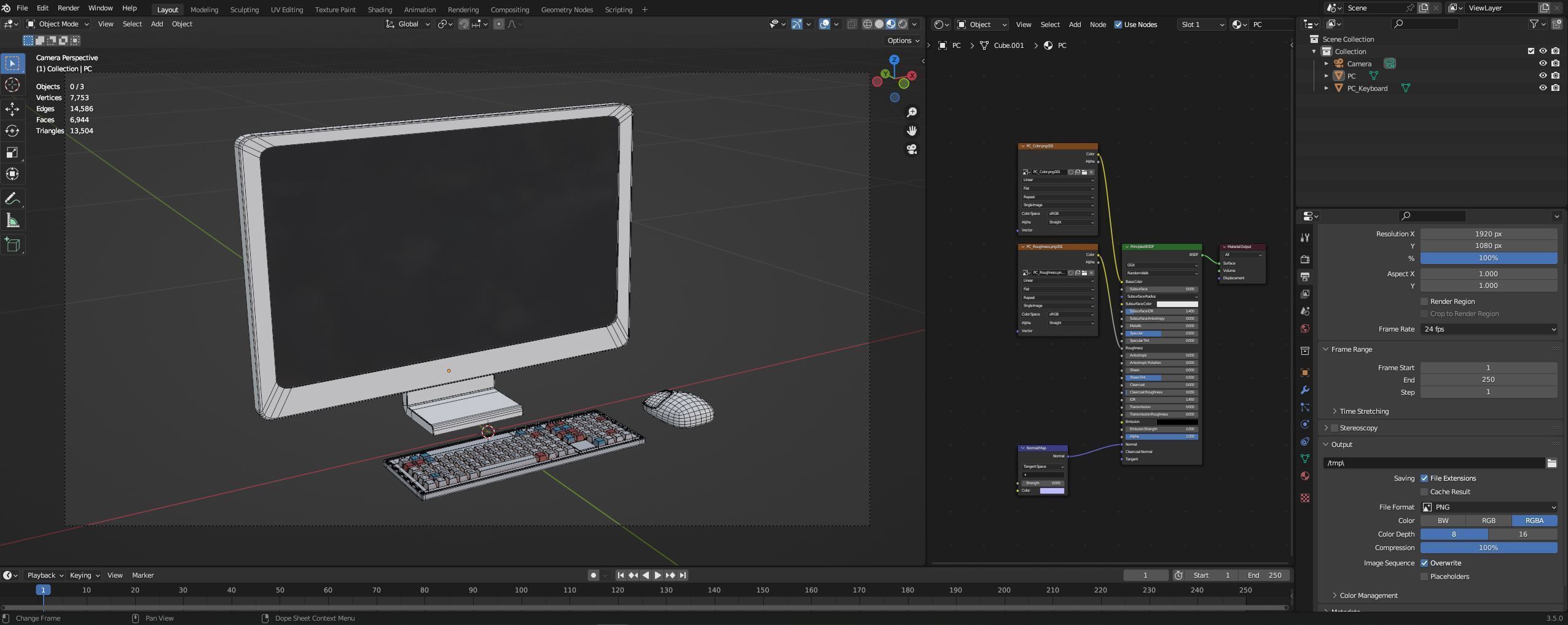 3D model Cartoon White Computer Desktop VR / AR / low-poly | CGTrader