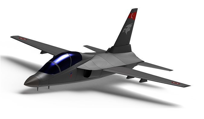 Hurjet Aircraft - TurkishAerospace 3D model | CGTrader