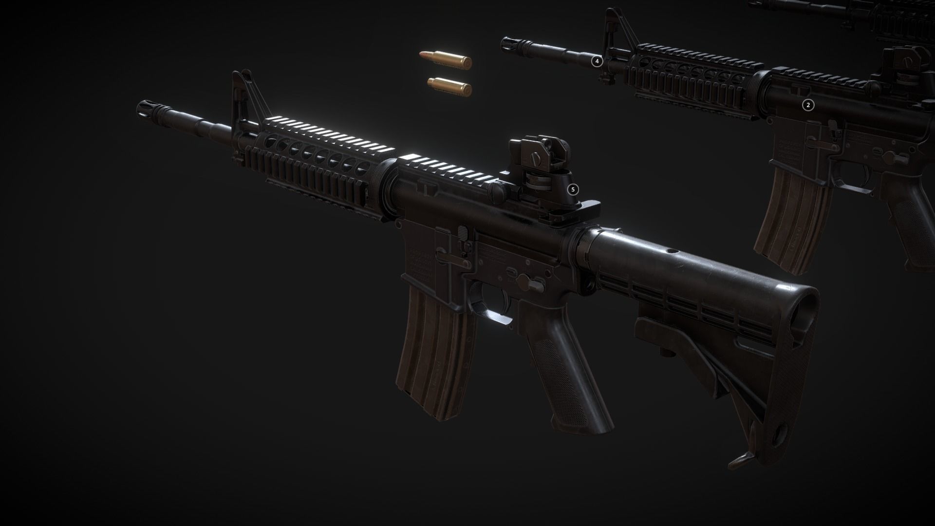 M4A1 carbine 3D model | CGTrader