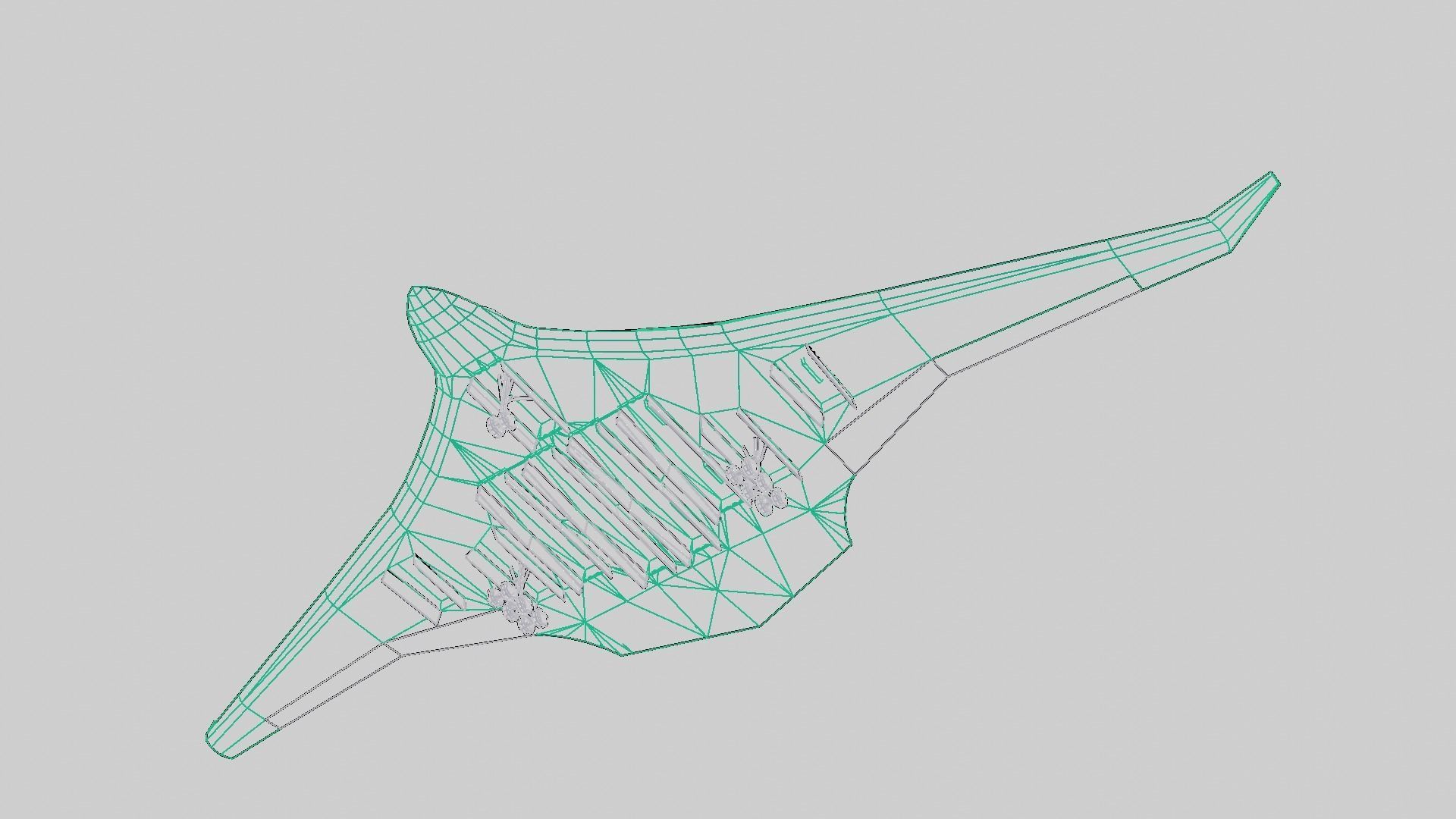 3D model Tupolev PAK DA- Concept Russian Bomber VR / AR / low-poly ...