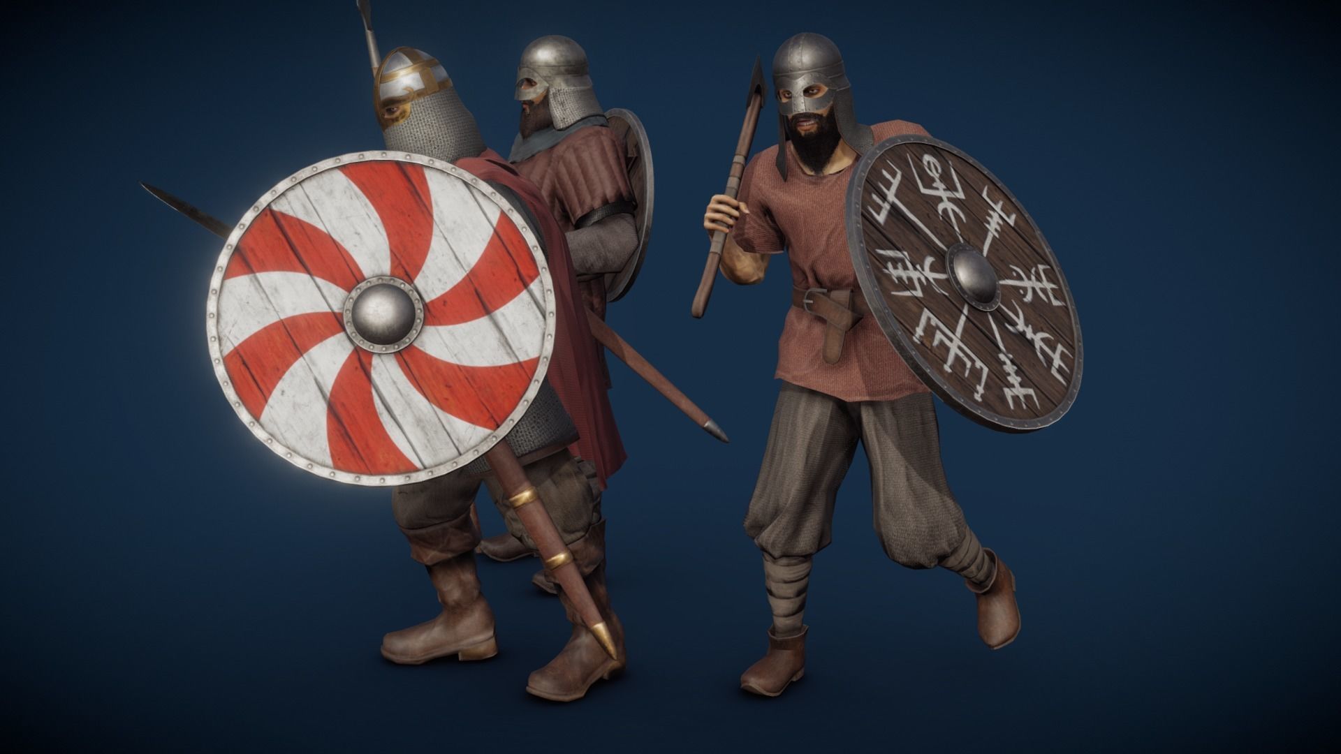 3D model Vikings VR / AR / low-poly | CGTrader