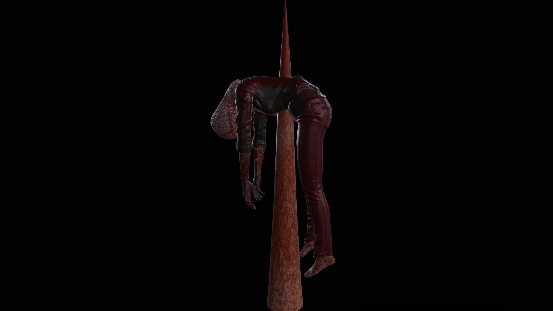 3D model Dead tortured man V2 VR / AR / low-poly | CGTrader