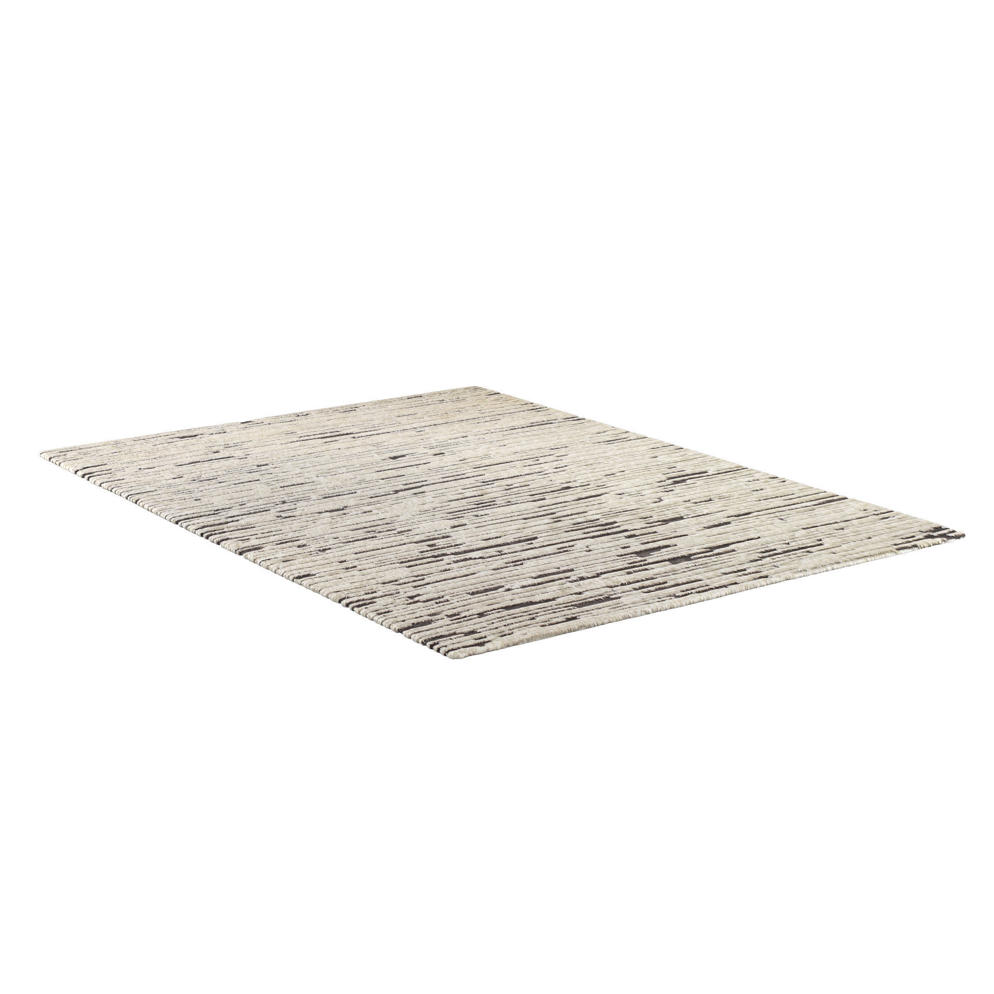 MORSE WOOL RUG Ivory Charcoal 3D model | CGTrader