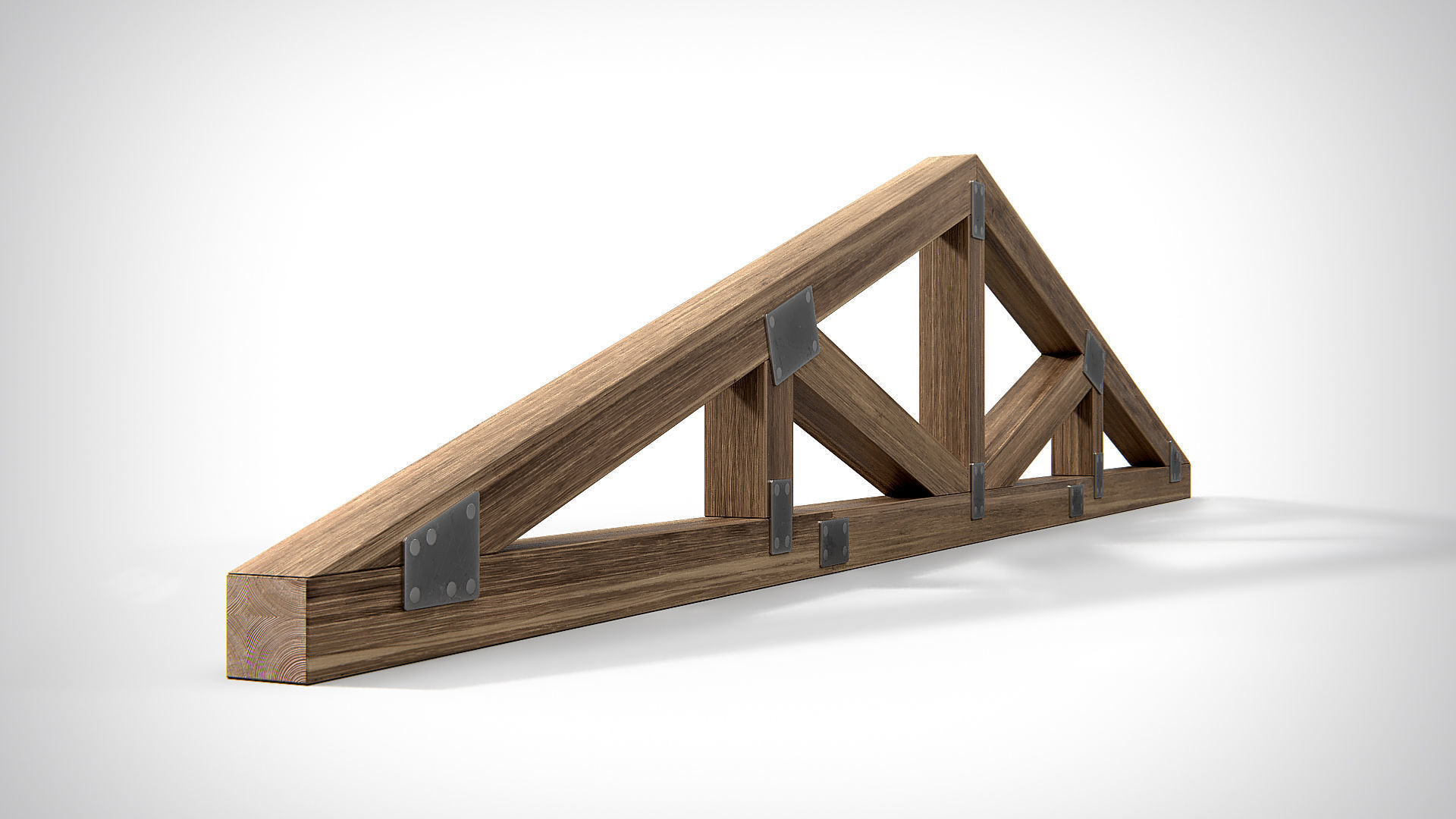3D model Wooden Truss Howe PBR VR / AR / low-poly | CGTrader