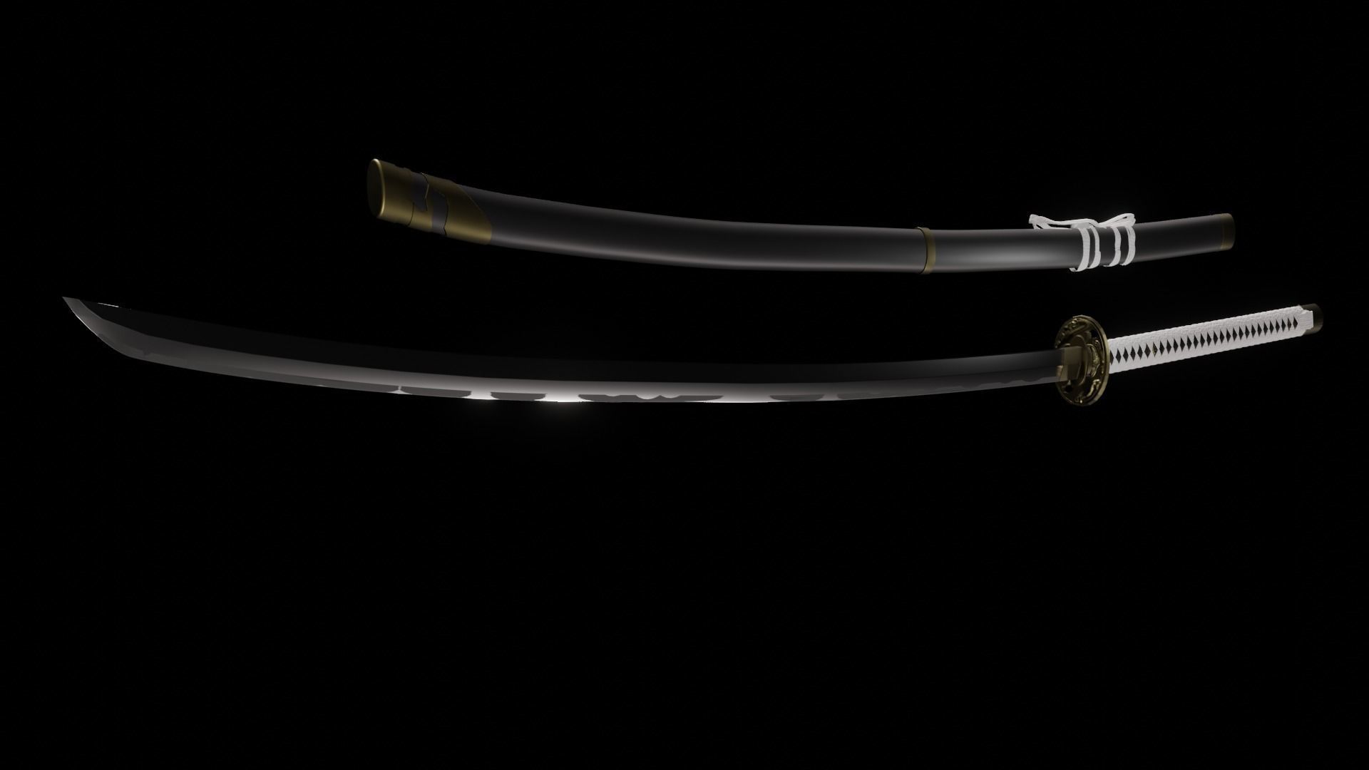 Masahiro Odachi Nihontou Dragon Samurai Odachi Katana free 3D model ...