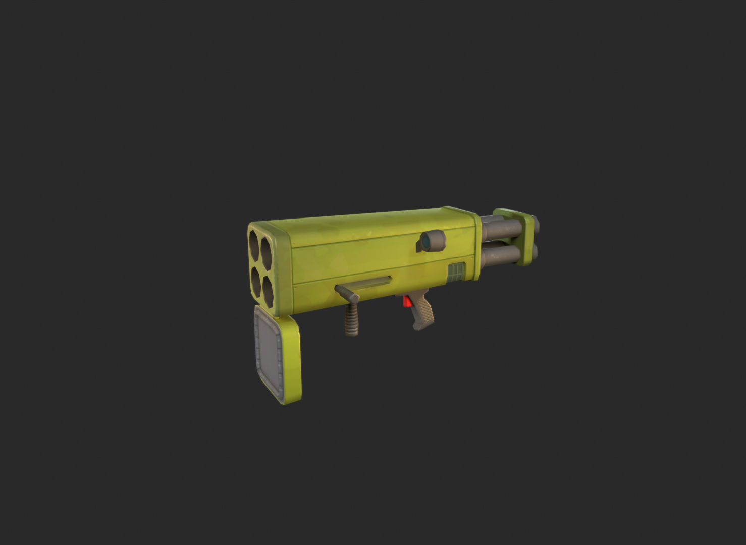 3D model Stylized Quad launcher lowpoly 3d model VR / AR / low-poly ...