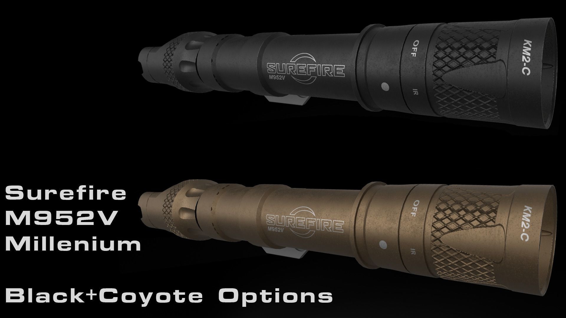 3D model Surefire M952V-Millenium VR / AR / low-poly | CGTrader