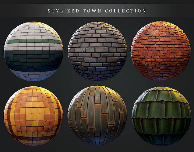 Stylized Town collection | CGTrader