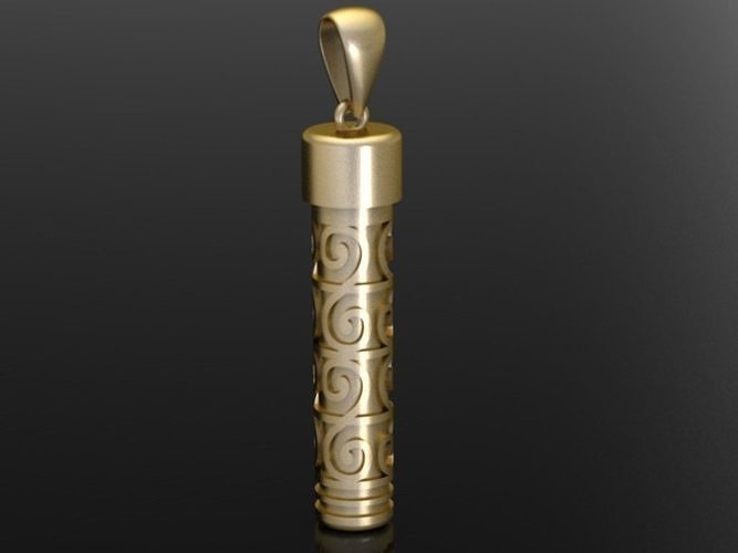 Charm Container Pendant 3D model 3D printable | CGTrader