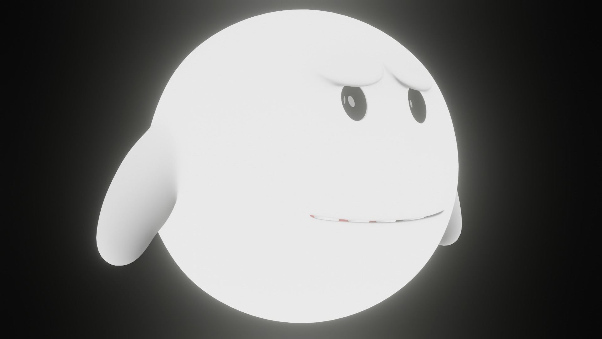 Boo from Super Mario 3D model rigged | CGTrader