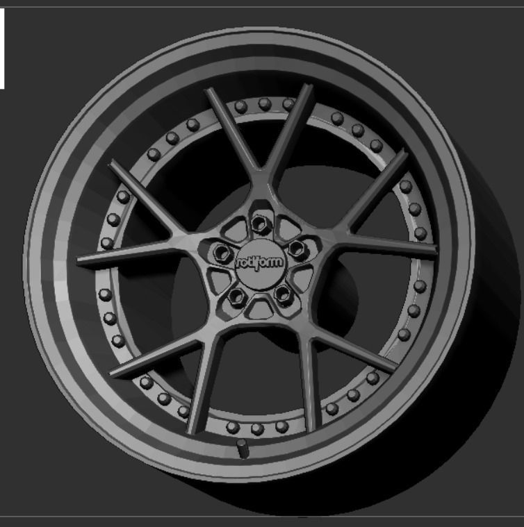 Rotiform KPS 3 Piece Wheels Rims 3D Print Ready 3D model 3D printable ...