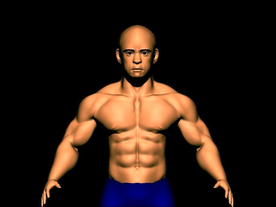 3D model BOY BODYBUILDER VR / AR / low-poly | CGTrader