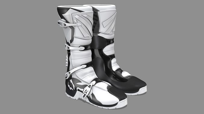 3D model Female Motorcycle Boots VR / AR / low-poly | CGTrader