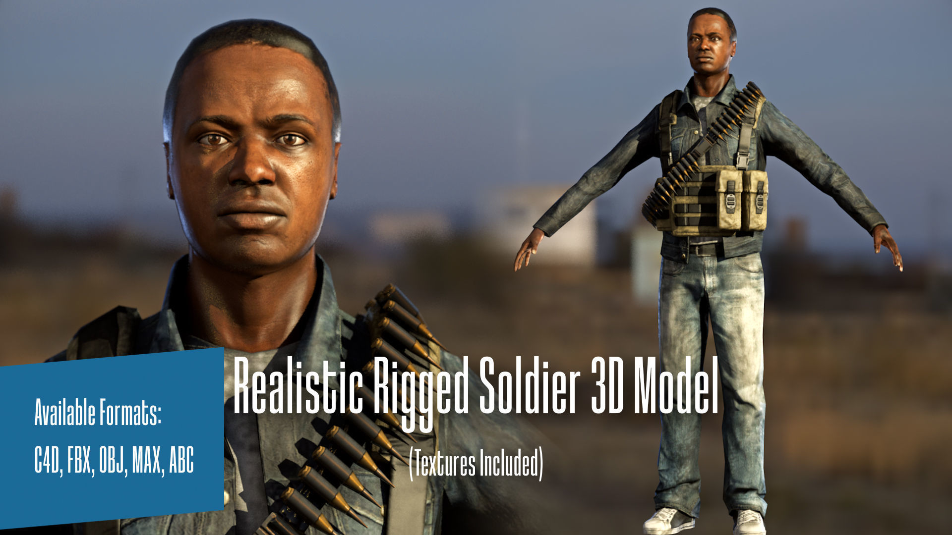 3D model Realistic Soldier Rigged 3D Model VR / AR / low-poly | CGTrader