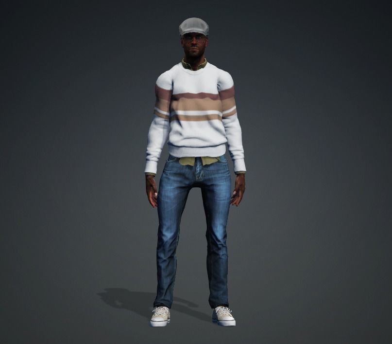 Middle Age Man Alex 3D model 3D model rigged | CGTrader