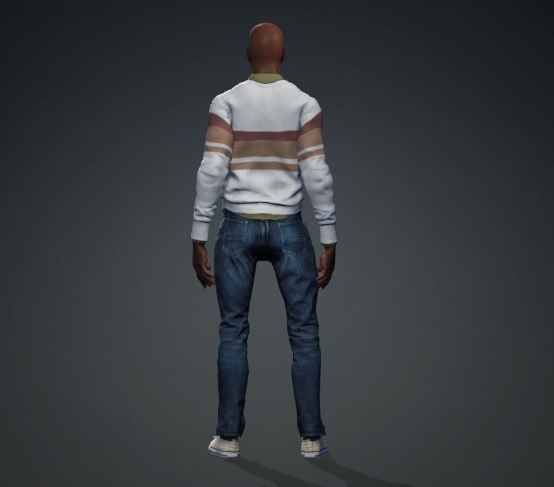Middle Age Man Alex 3D model 3D model rigged | CGTrader