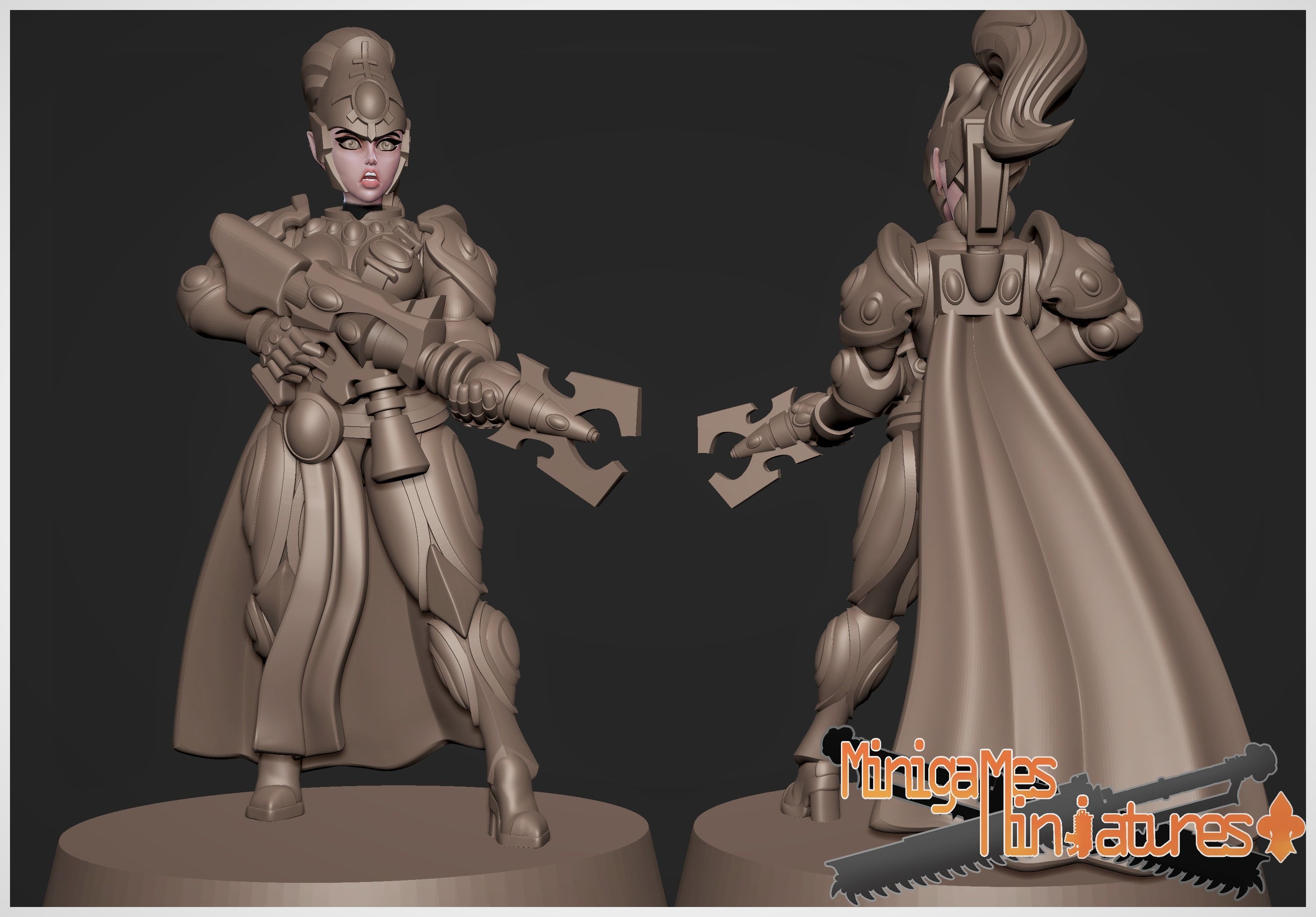 Space elves anime figurines 3D model 3D printable | CGTrader