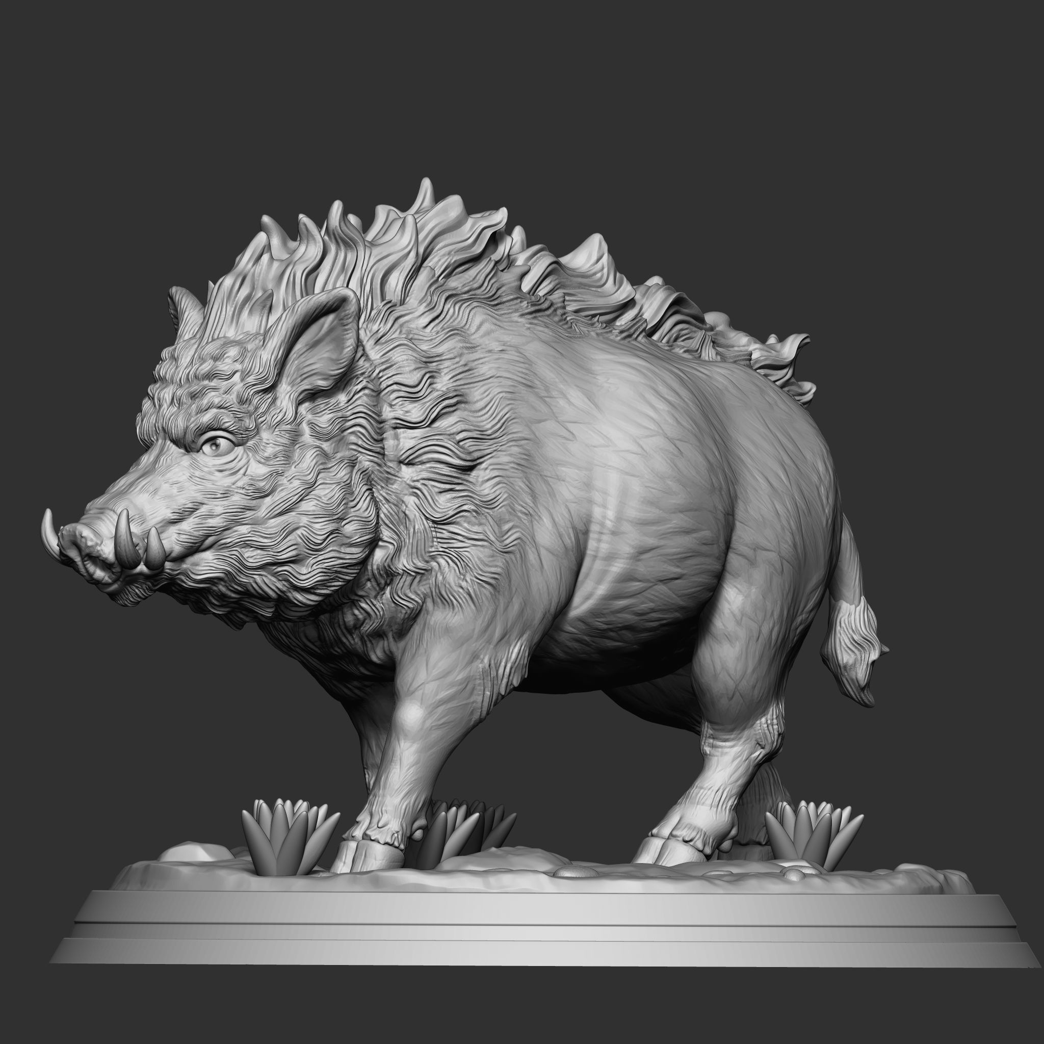 WILD BOAR free 3D model 3D printable | CGTrader