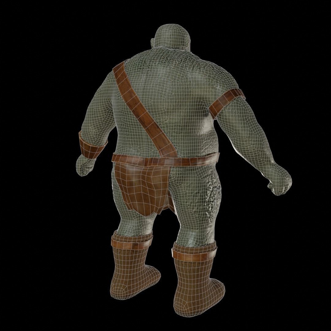 Fantacy Orc Character free VR / AR / low-poly 3D model animated rigged ...