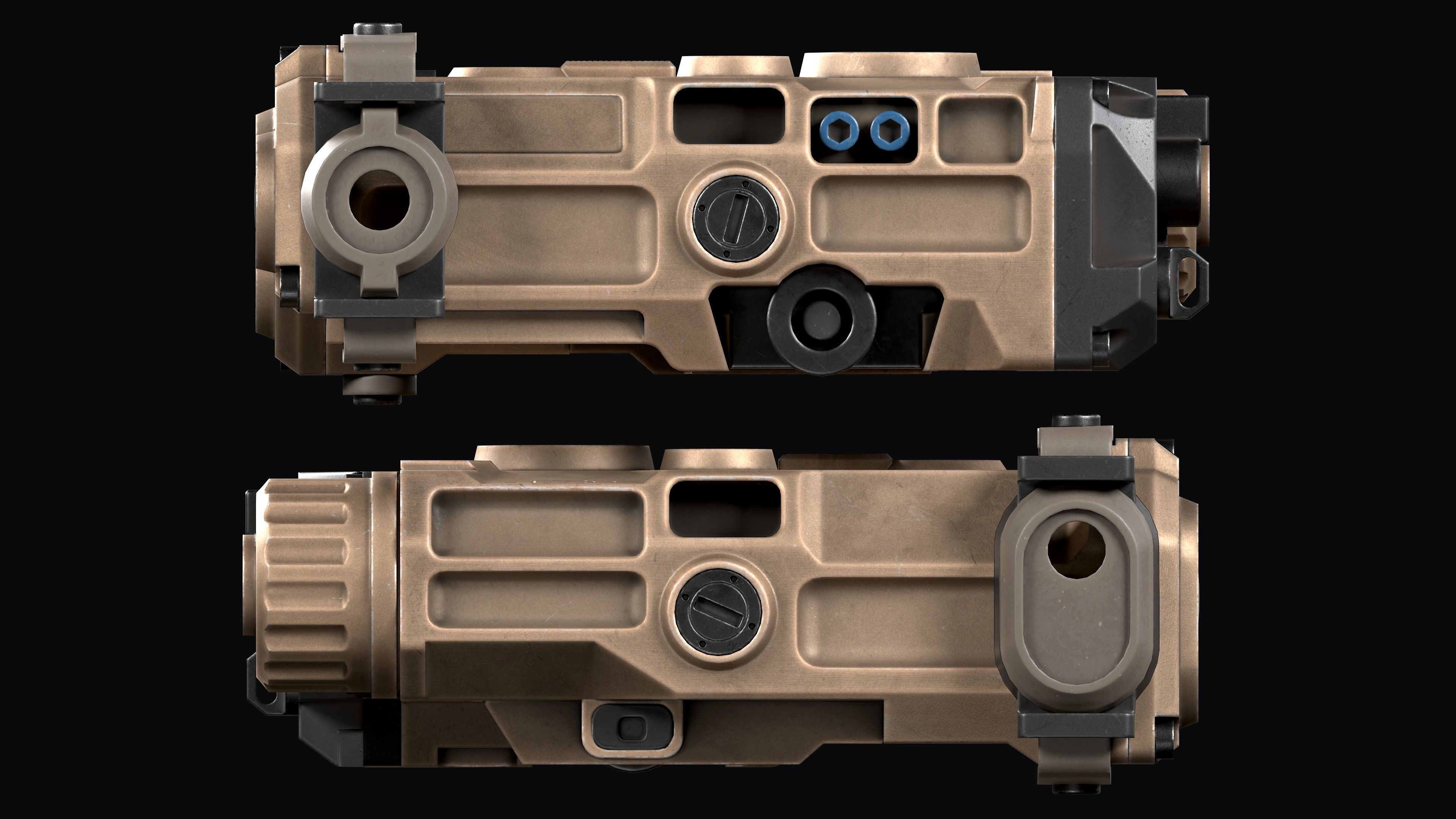 3D model Tactical device Laser Sight EOtech OGL VR / AR / low-poly ...