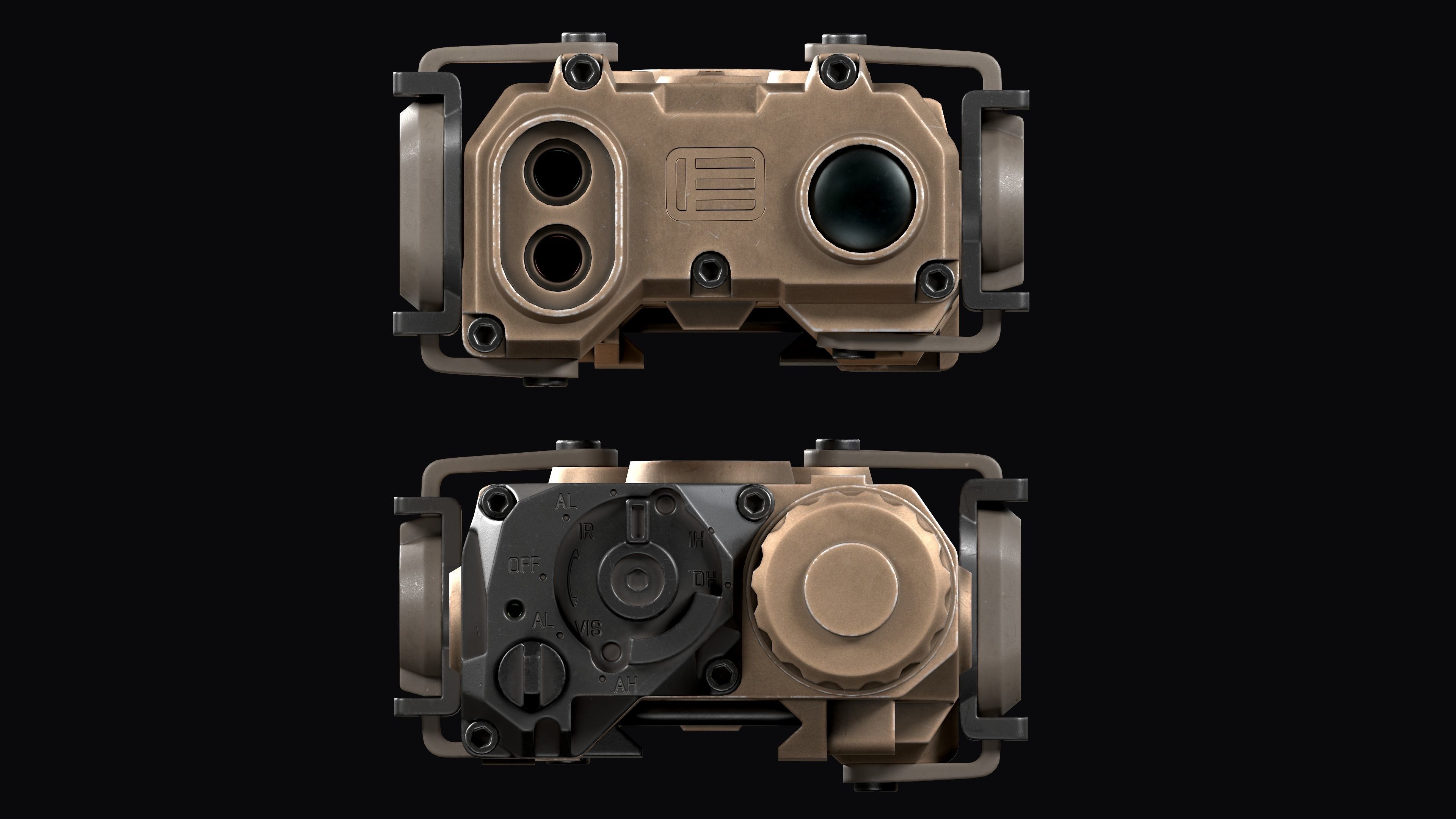 3D model Tactical device Laser Sight EOtech OGL VR / AR / low-poly ...