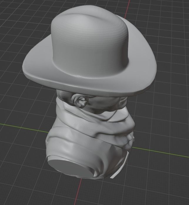 John Wayne 3D model 3D printable | CGTrader