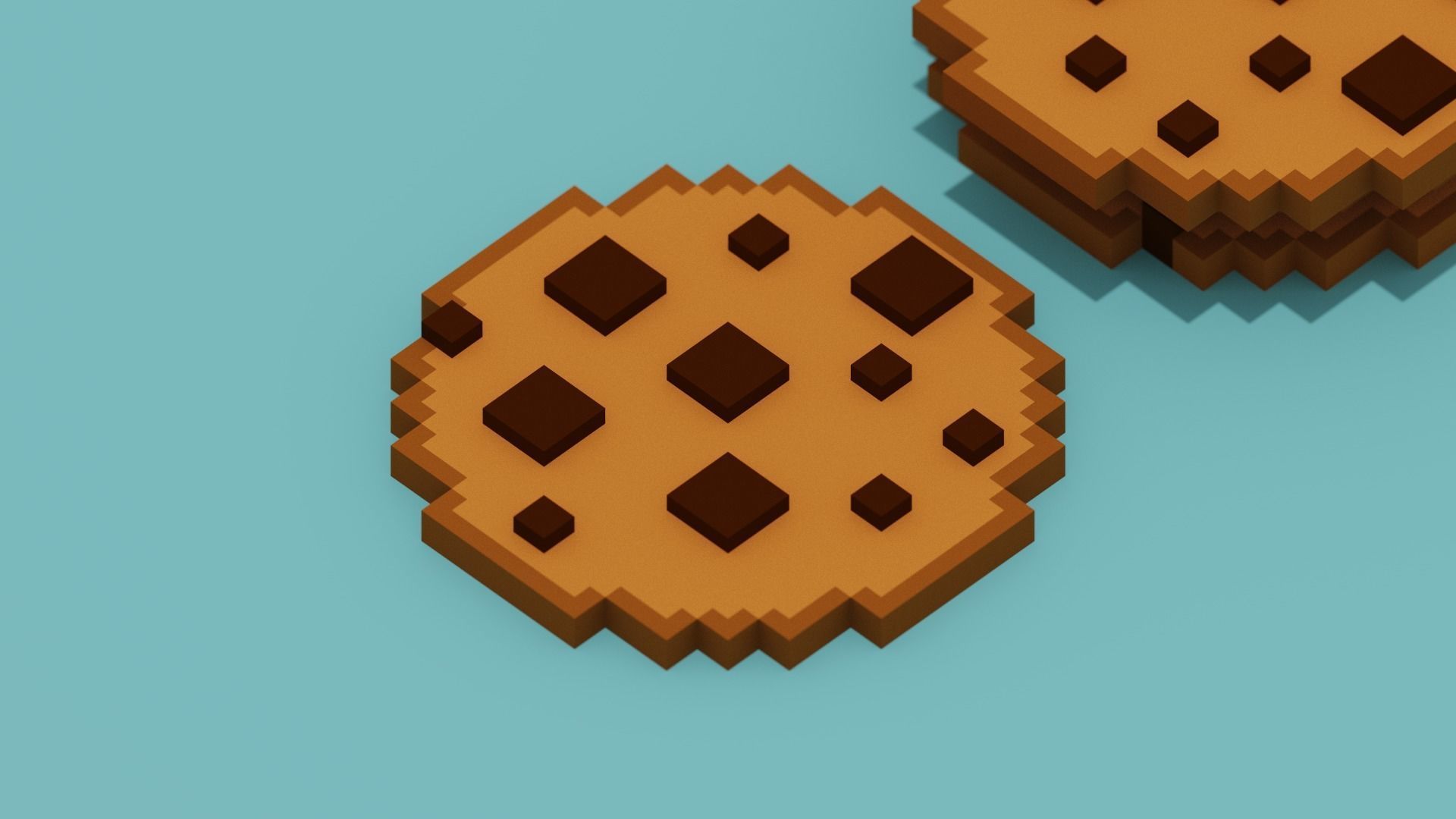3D model Voxel Cookie VR / AR / low-poly | CGTrader