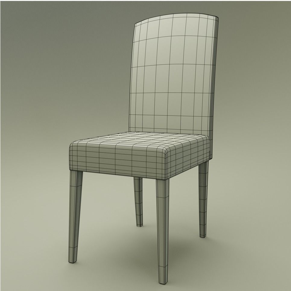 Simple Low Poly Dining Chair free VR / AR / low-poly 3D model | CGTrader