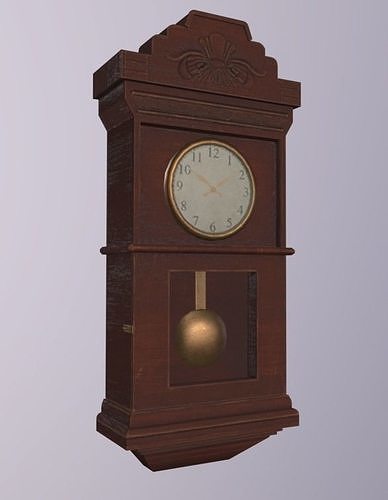3D model Clock Stand Square VR / AR / low-poly | CGTrader