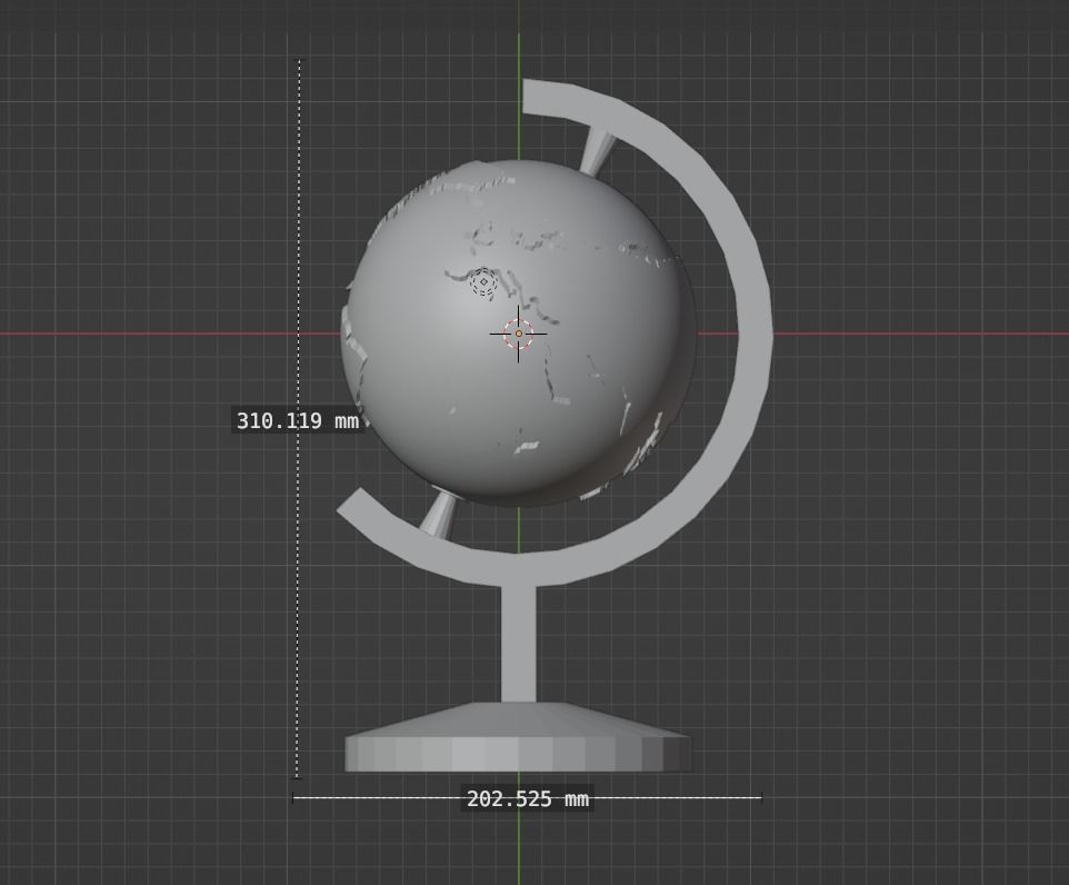 removable spinning earth globe 3D model 3D printable | CGTrader