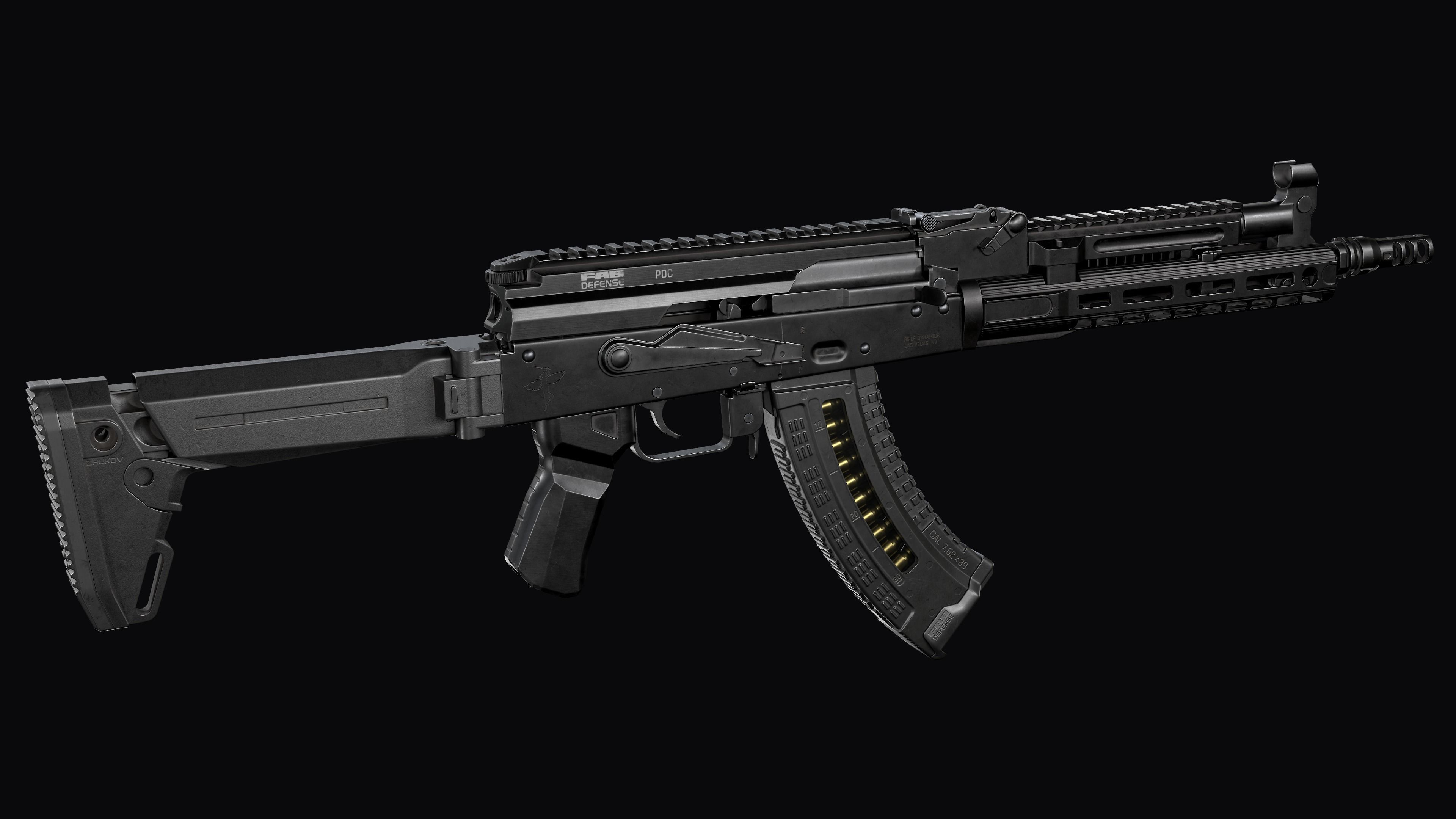 3D model Tactical modular assault rifle Rifle Dynamics 704 AK system VR ...