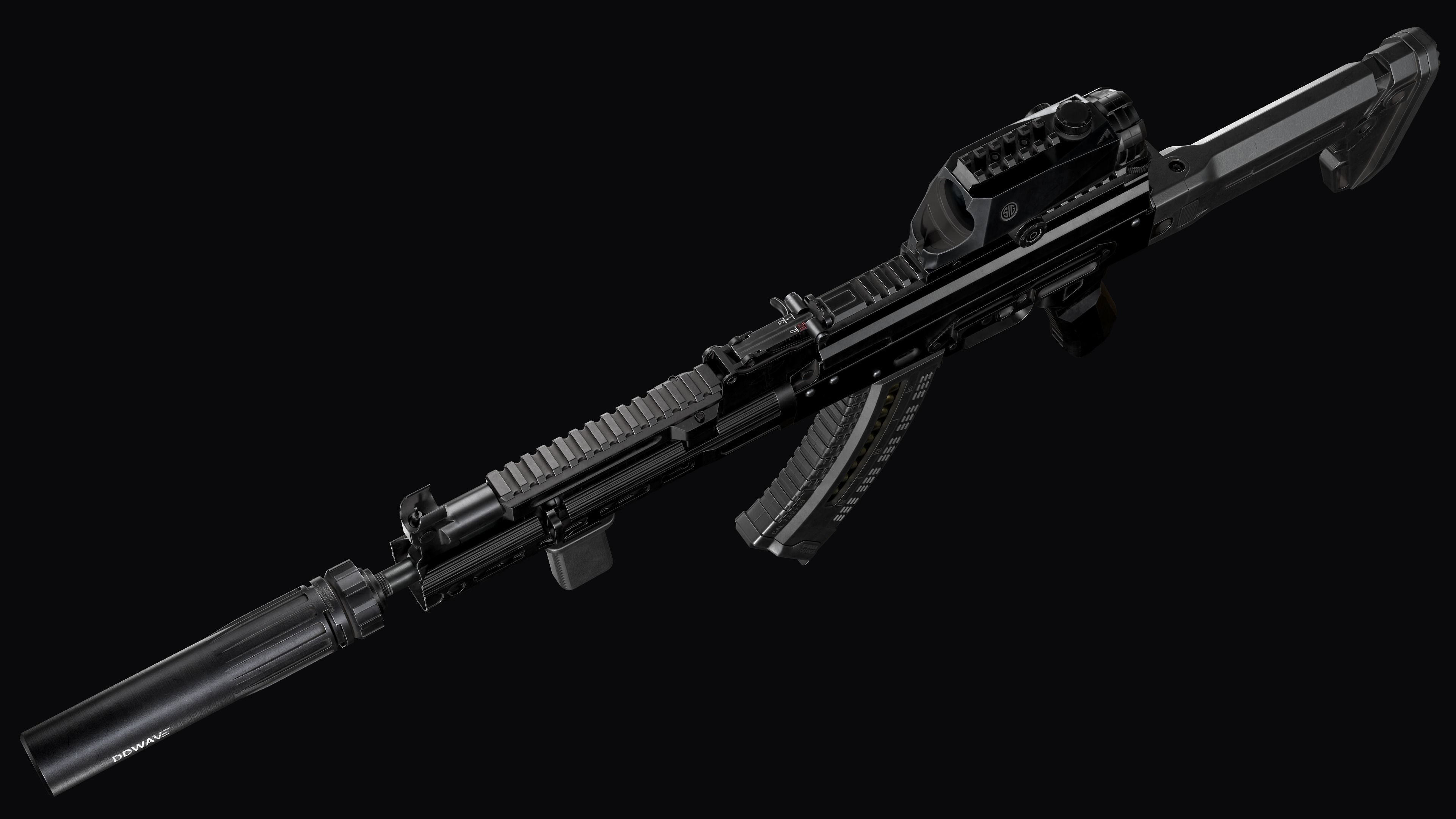 3D model Tactical modular assault rifle Rifle Dynamics 704 AK system VR ...