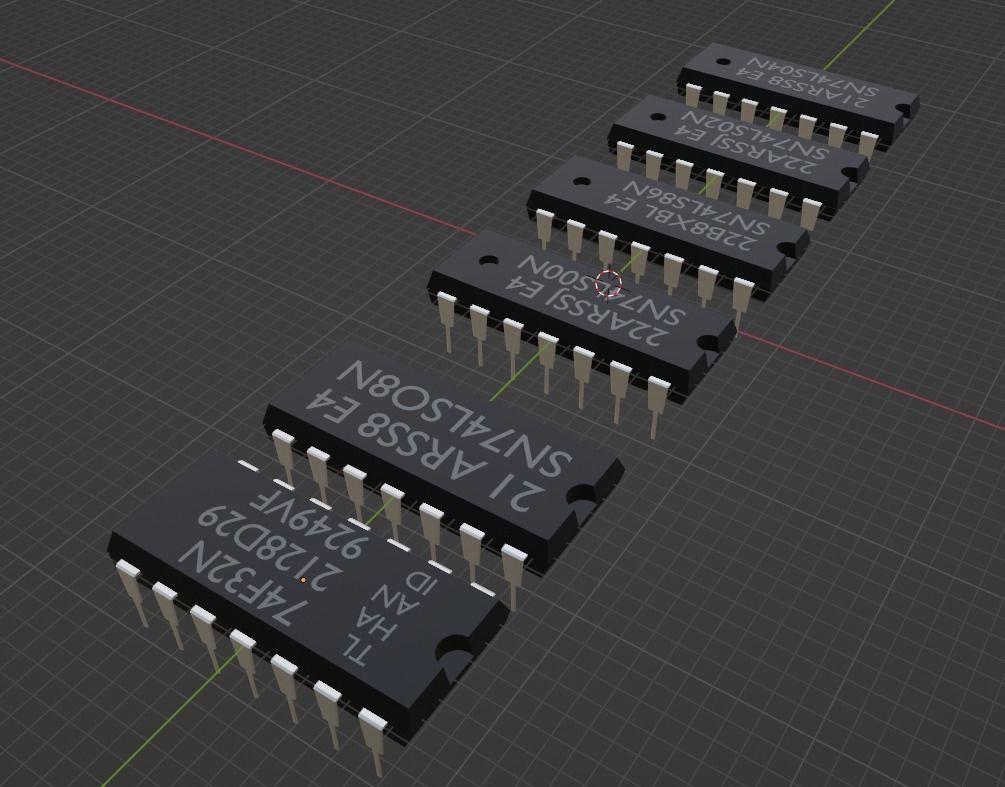 3D model All Electronic DIgital Logic Gates VR / AR / low-poly | CGTrader