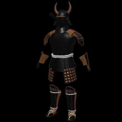 One12 Scale Ancient Samurai Armor Kit 3D model 3D printable | CGTrader