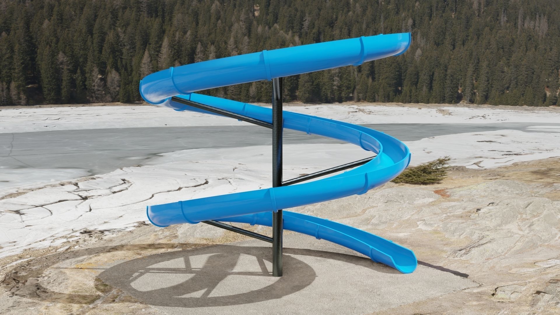 3D model Water Slide 3D model VR / AR / low-poly | CGTrader