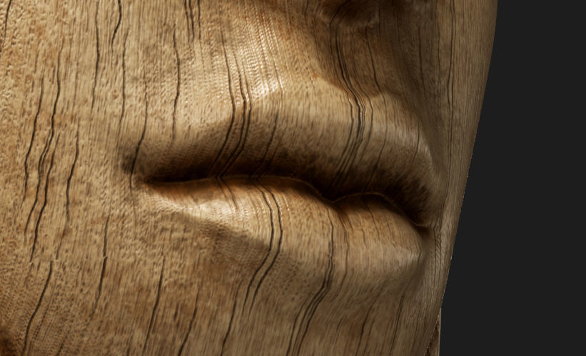 3D model African Benin ivory mask of Queen Idia VR / AR / low-poly ...