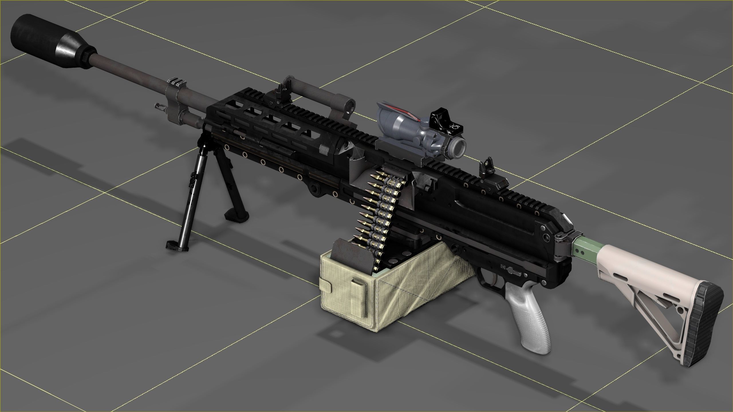 3D model SIG SAUER MG-338 VR / AR / low-poly | CGTrader