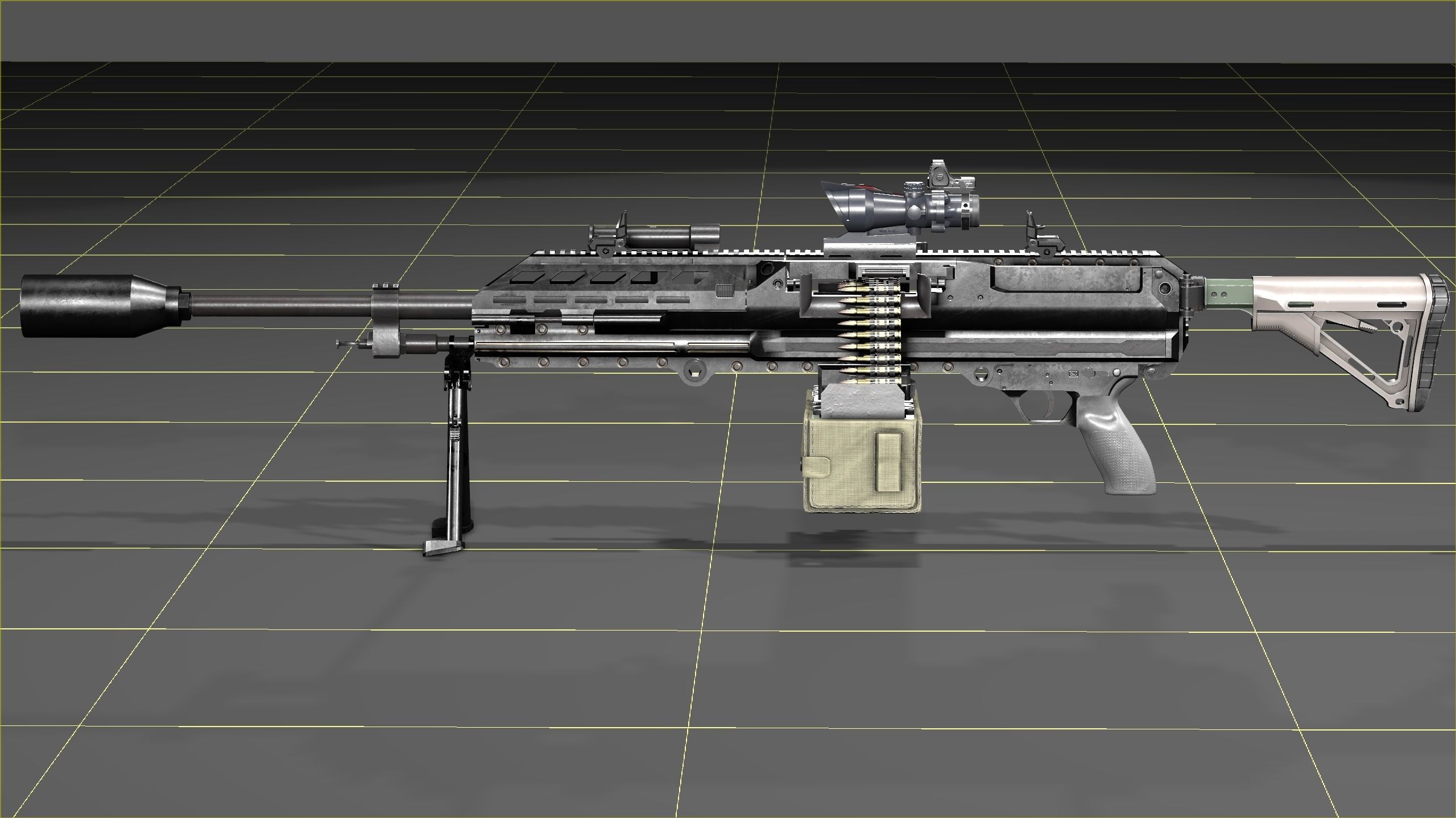 3D model SIG SAUER MG-338 VR / AR / low-poly | CGTrader