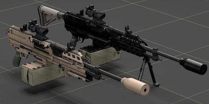 3D model SIG SAUER MG-338 VR / AR / low-poly | CGTrader