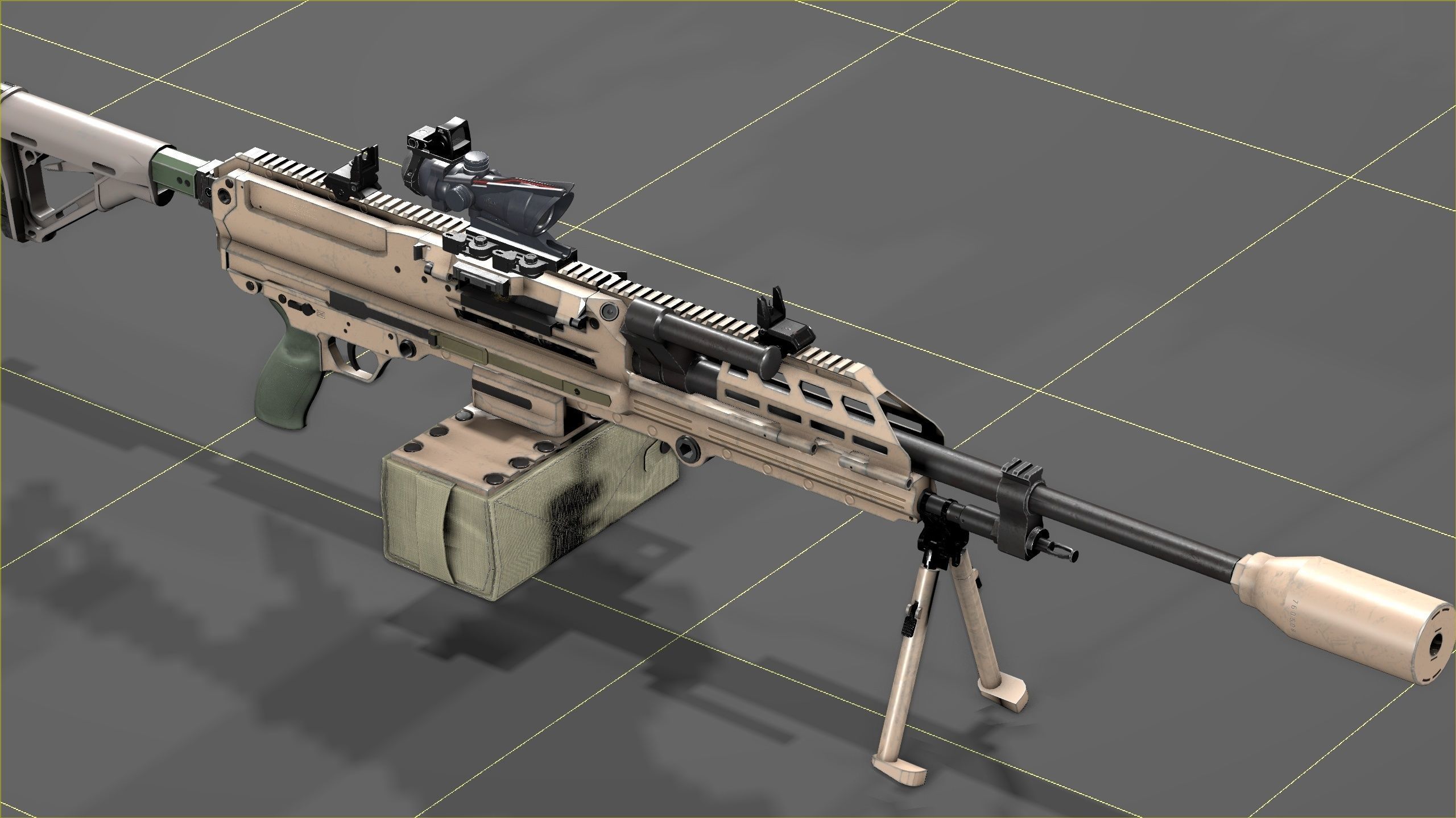 3D model SIG SAUER MG-338 VR / AR / low-poly | CGTrader