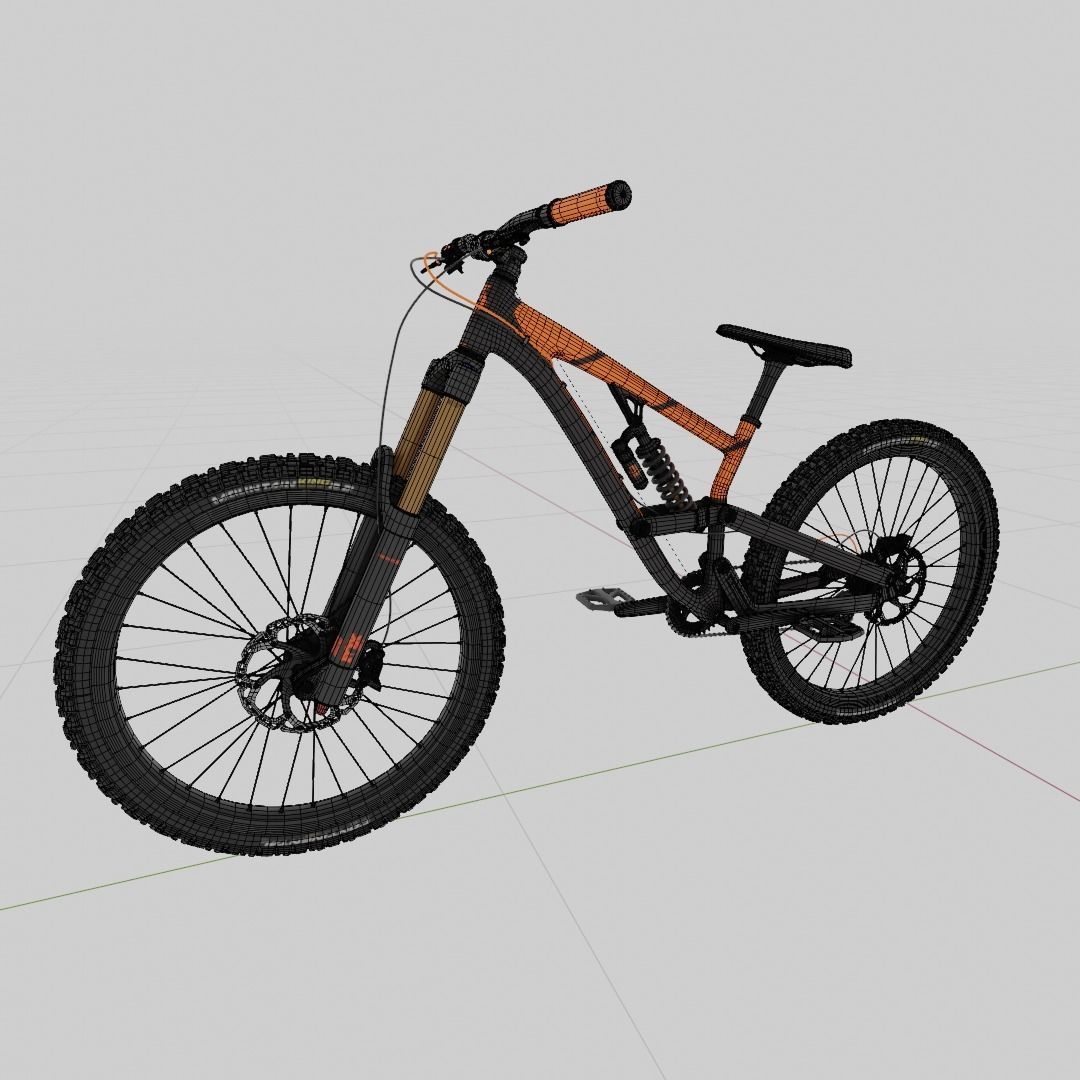 Mountain bike PBR 3D model | CGTrader