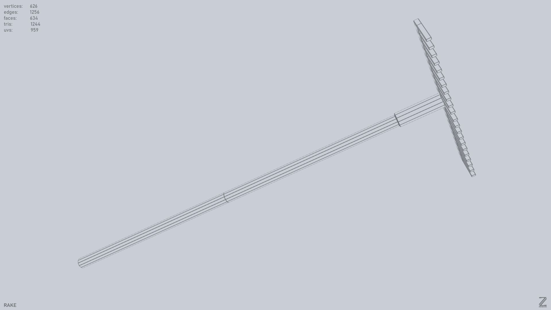 3D model Farm rake VR / AR / low-poly | CGTrader