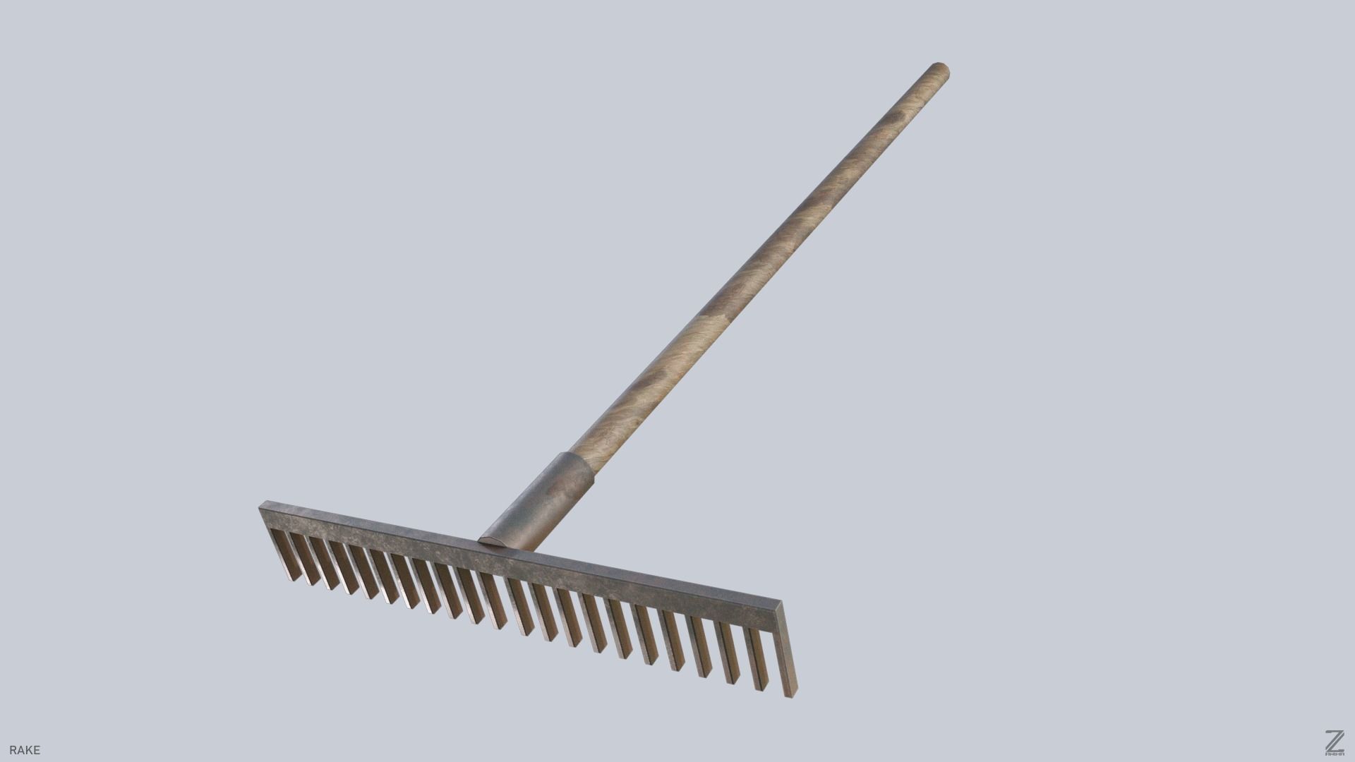 3D model Farm rake VR / AR / low-poly | CGTrader