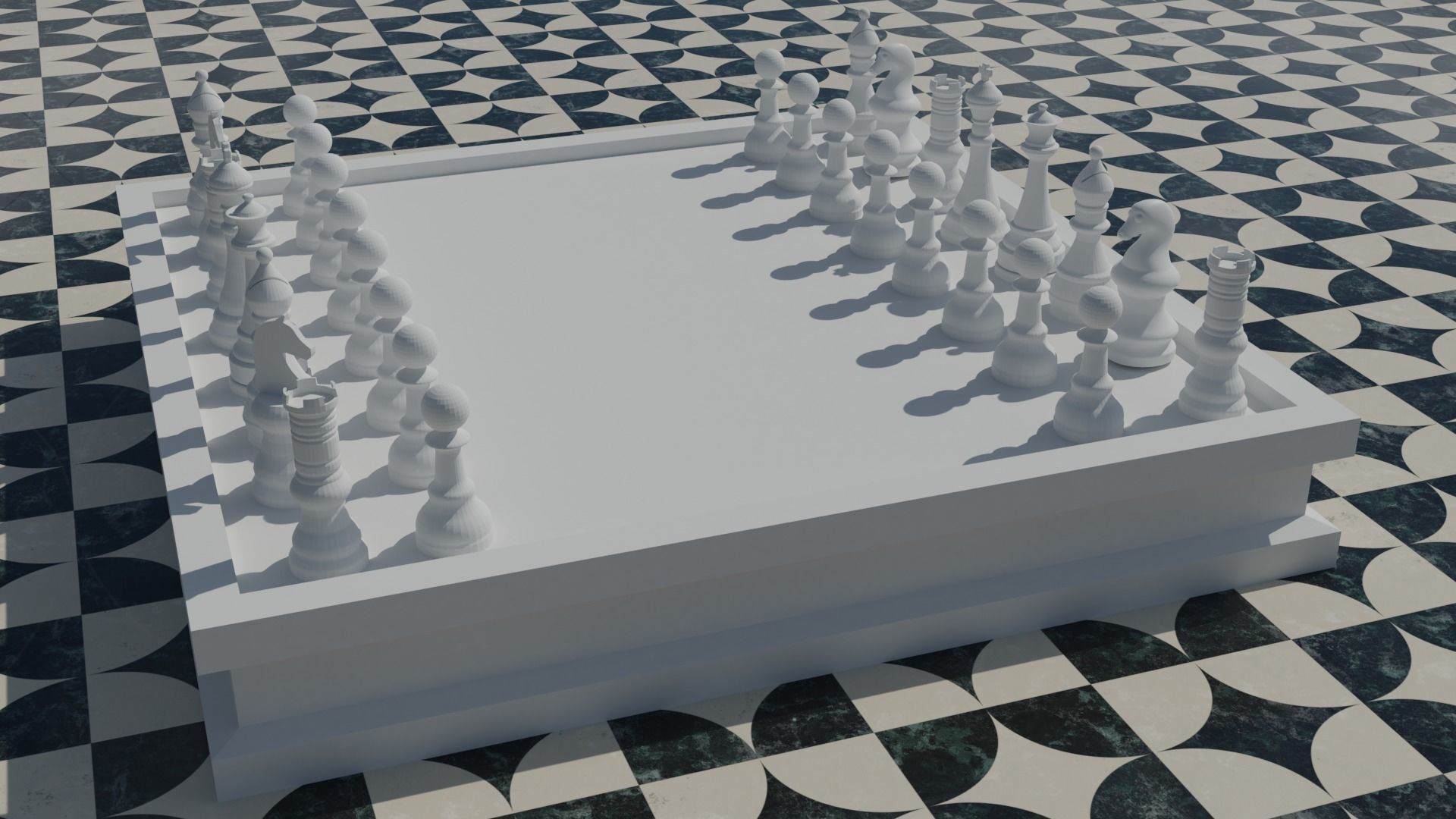 chess set free VR / AR / low-poly 3D model | CGTrader
