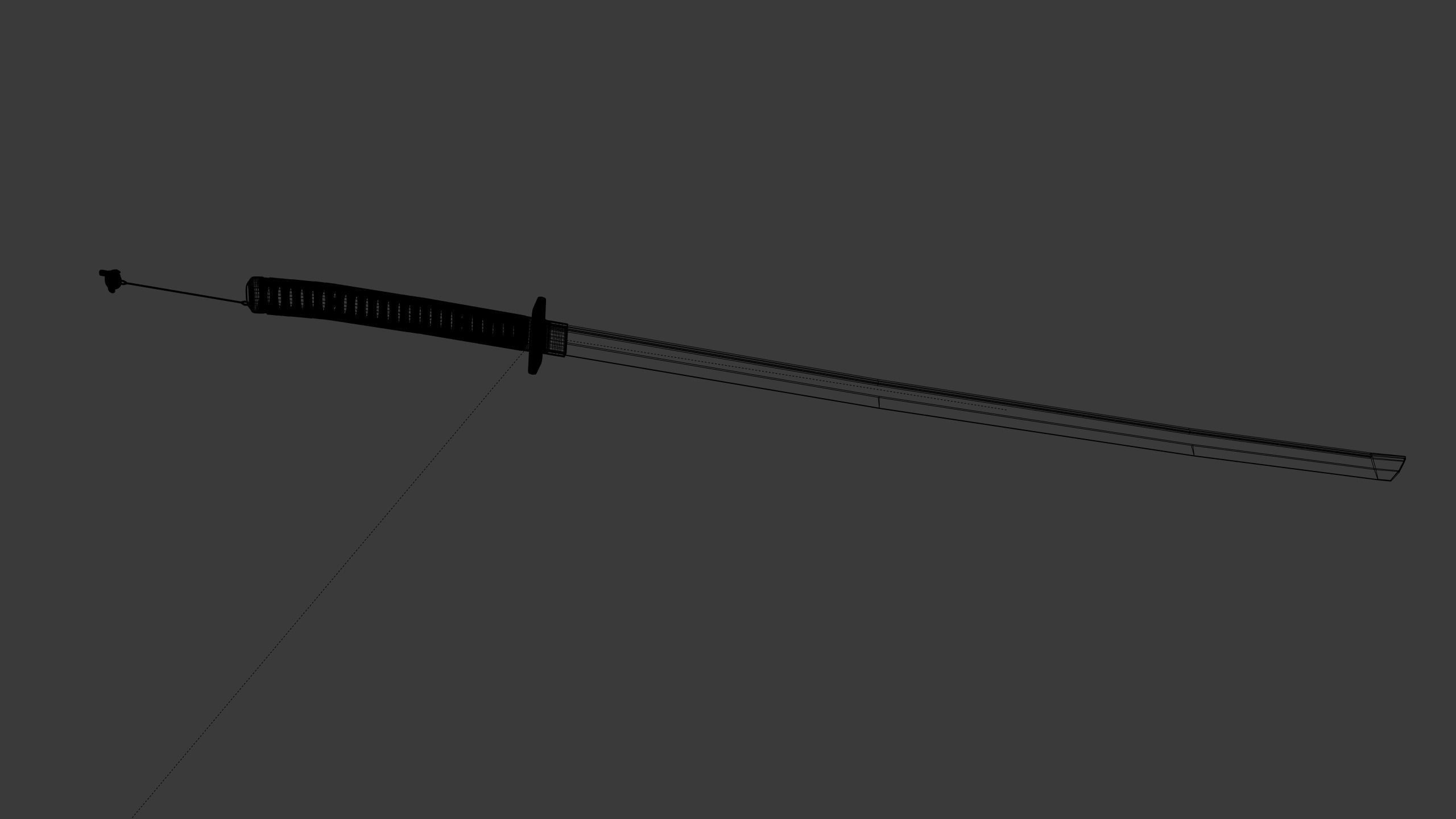 Fictional Katana Style Sword 3D model | CGTrader