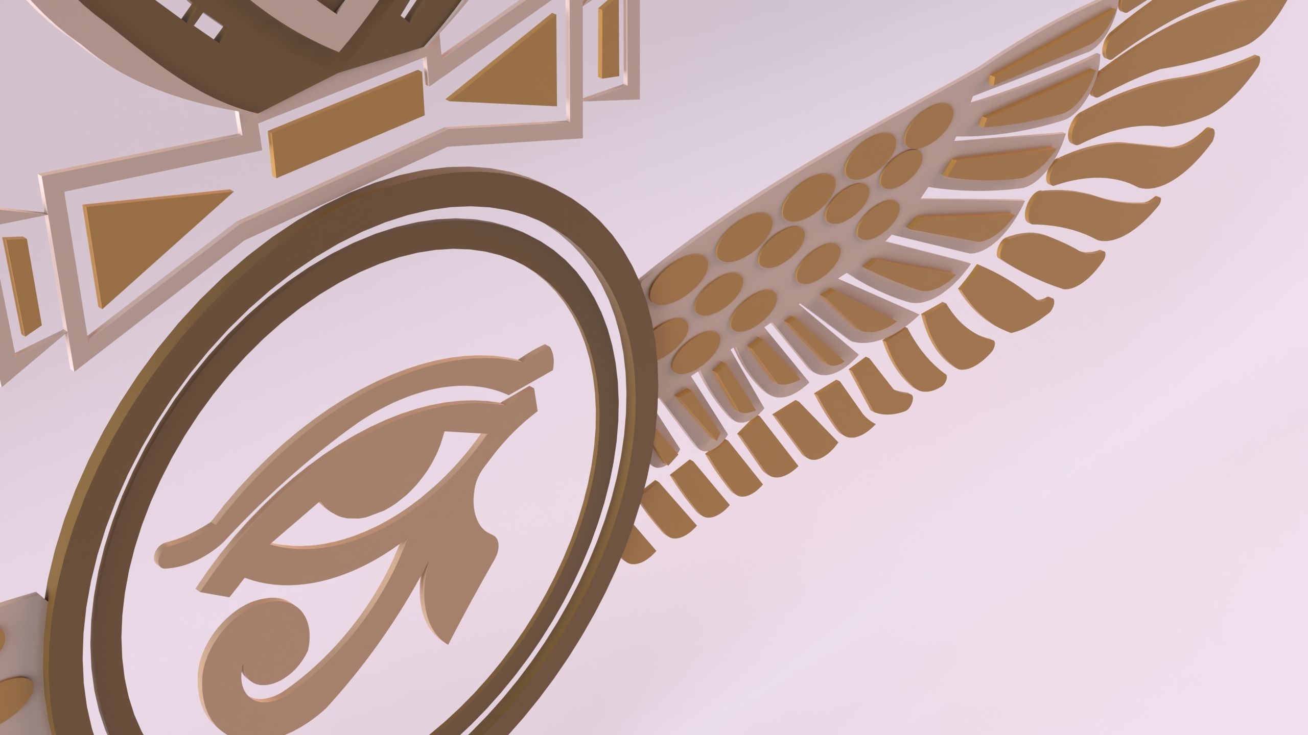 3D model Egyptian Symbols - 013 VR / AR / low-poly | CGTrader