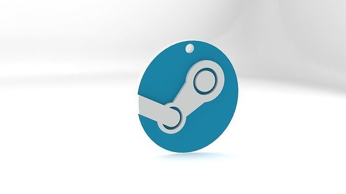 Steam Logo Keyring free 3D model 3D printable | CGTrader