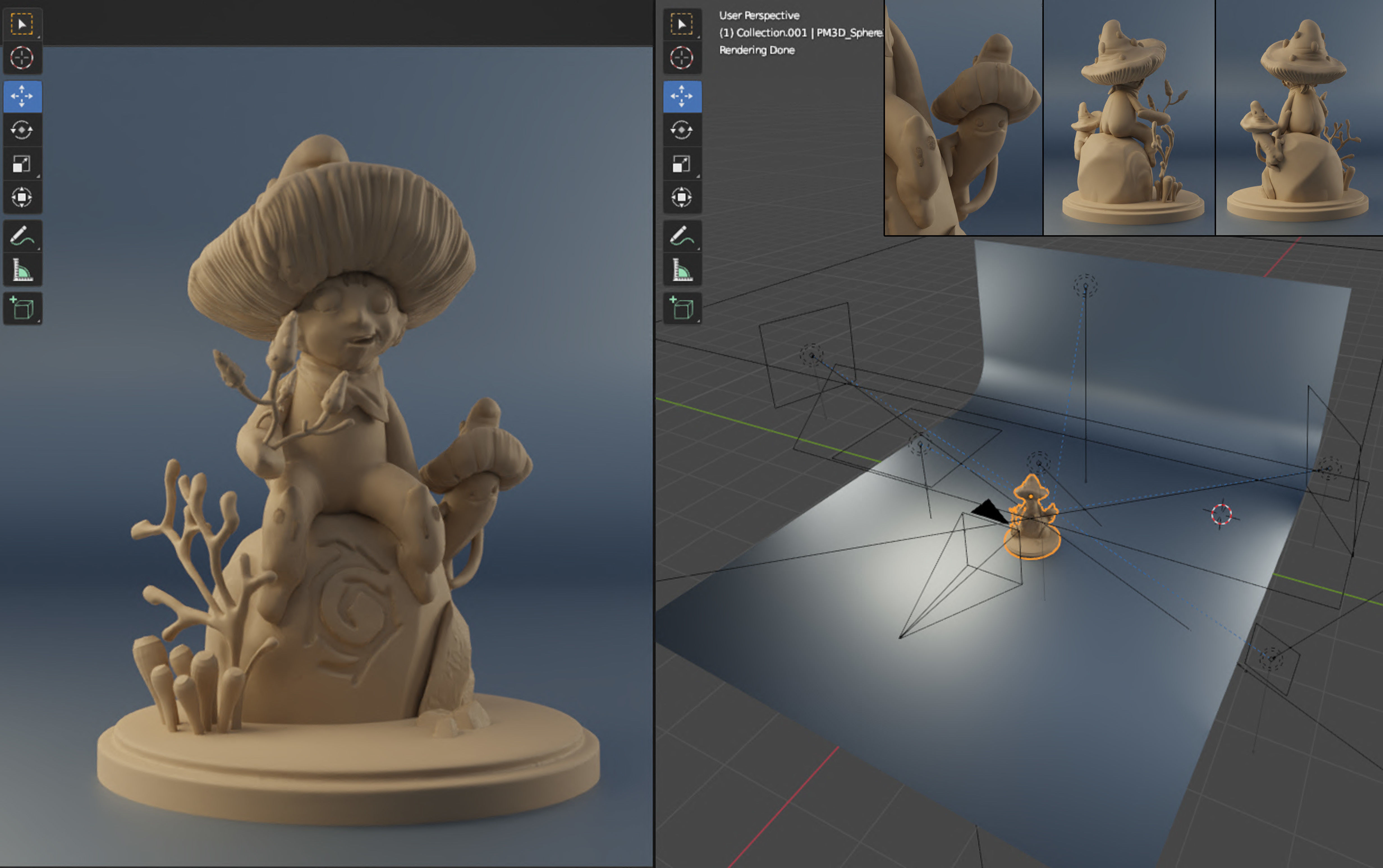 Mushroom Boys Figure 3D model 3D printable | CGTrader
